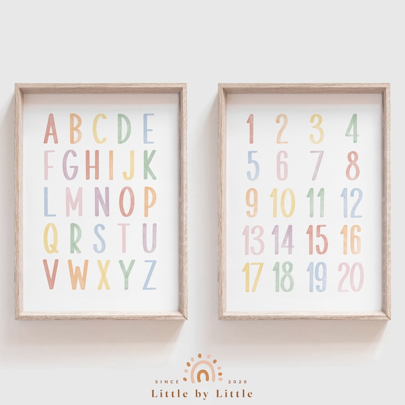 Alphabet Art Print - Etsy