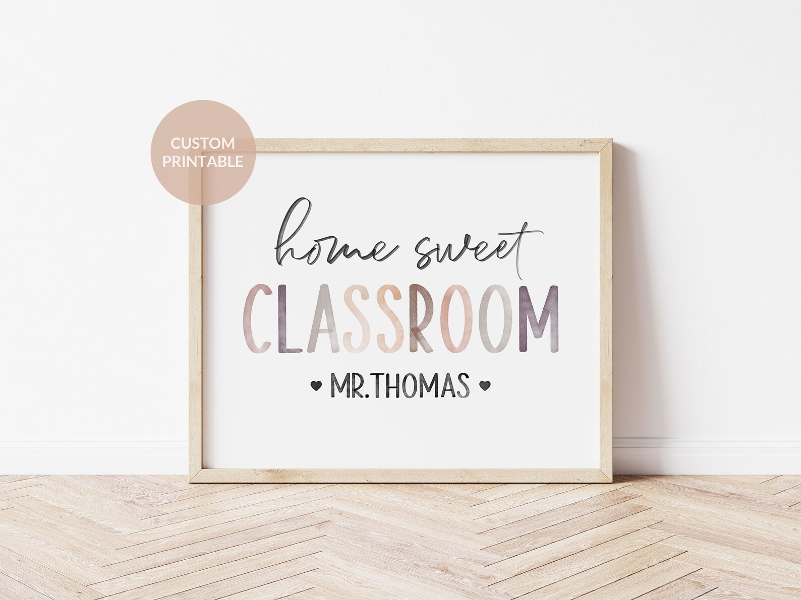 Custom Classroom Sign Home Sweet Classroom Sign With Teacher - Etsy