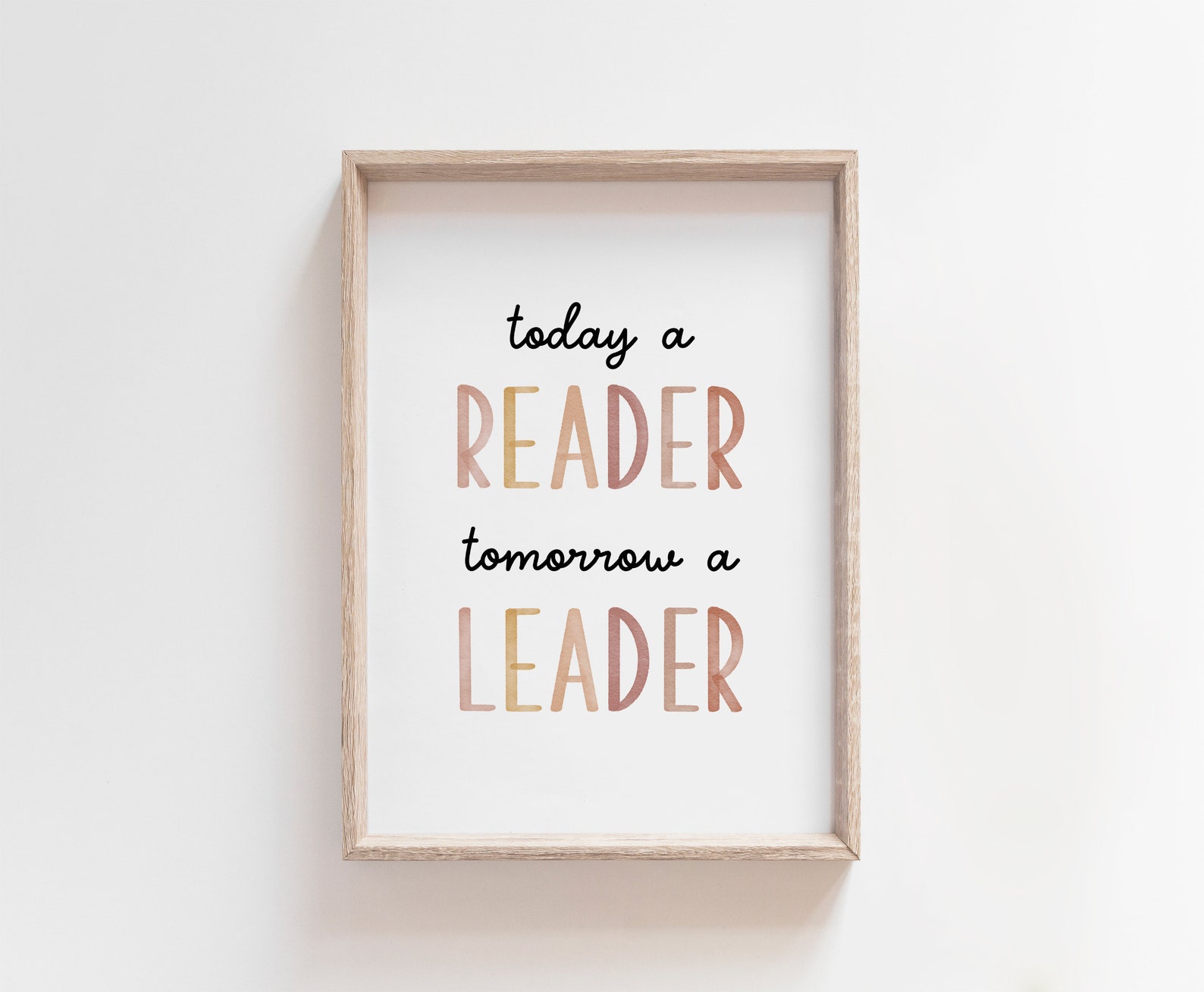 Boho Reading Corner Sign Let's Read Today a Reader - Etsy