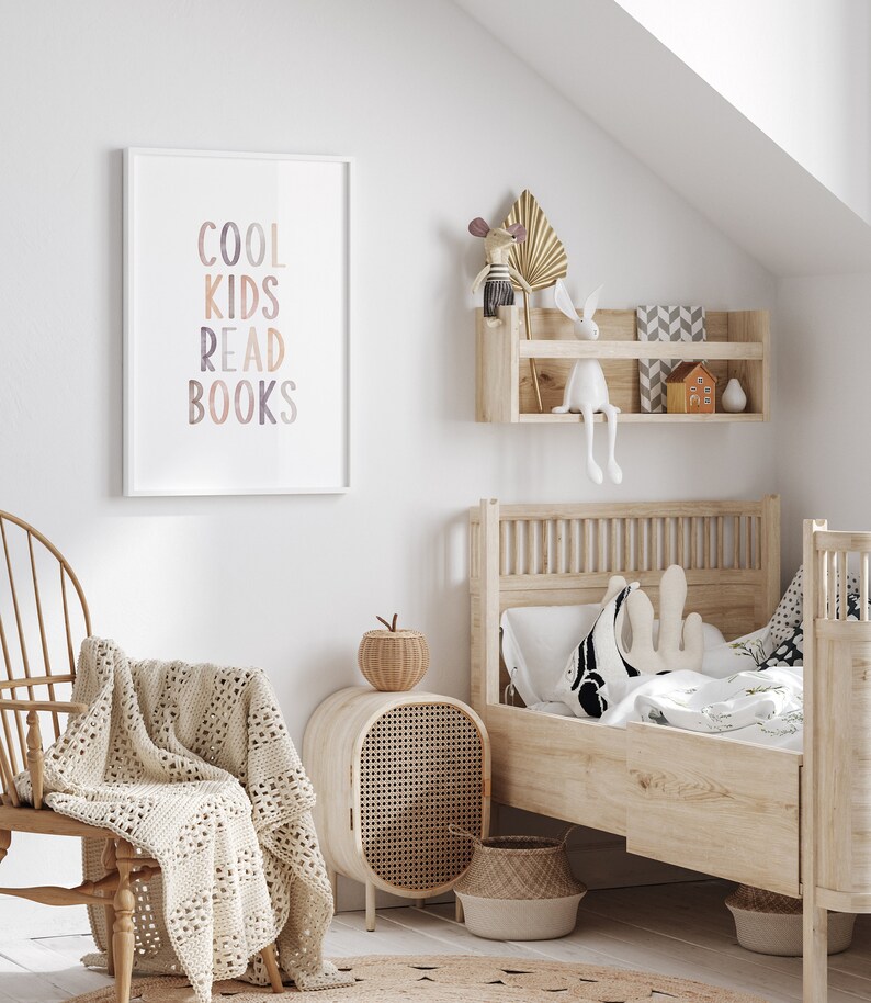 Cool Kids Read Books Boho Classroom Decor Kids Wall Art - Etsy