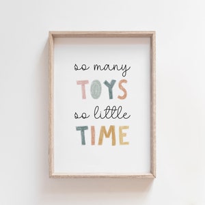 Set of 6 Custom Playroom Sign, Pastel Earthy Color, Playroom Decor ...