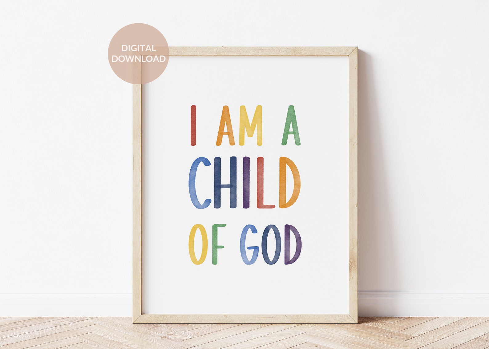 I Am a Child of God Print Nursery Bible Verse Child of God - Etsy