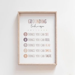 Calming Corner Posters Bundle, Set of 6 Prints, Neutral Watercolor ...
