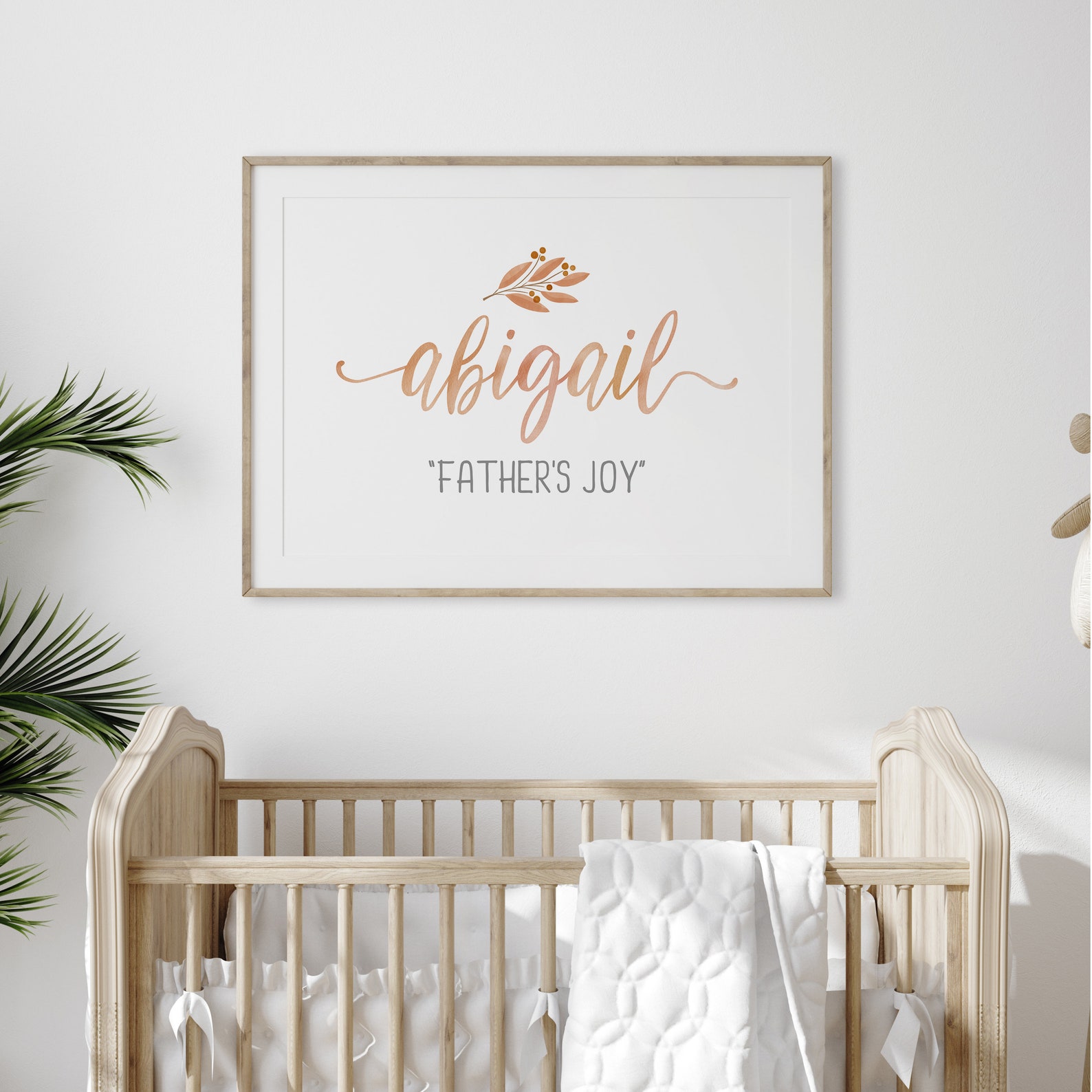 Abigail Name Meaning Print Abigail Name Art Baby Shower | Etsy