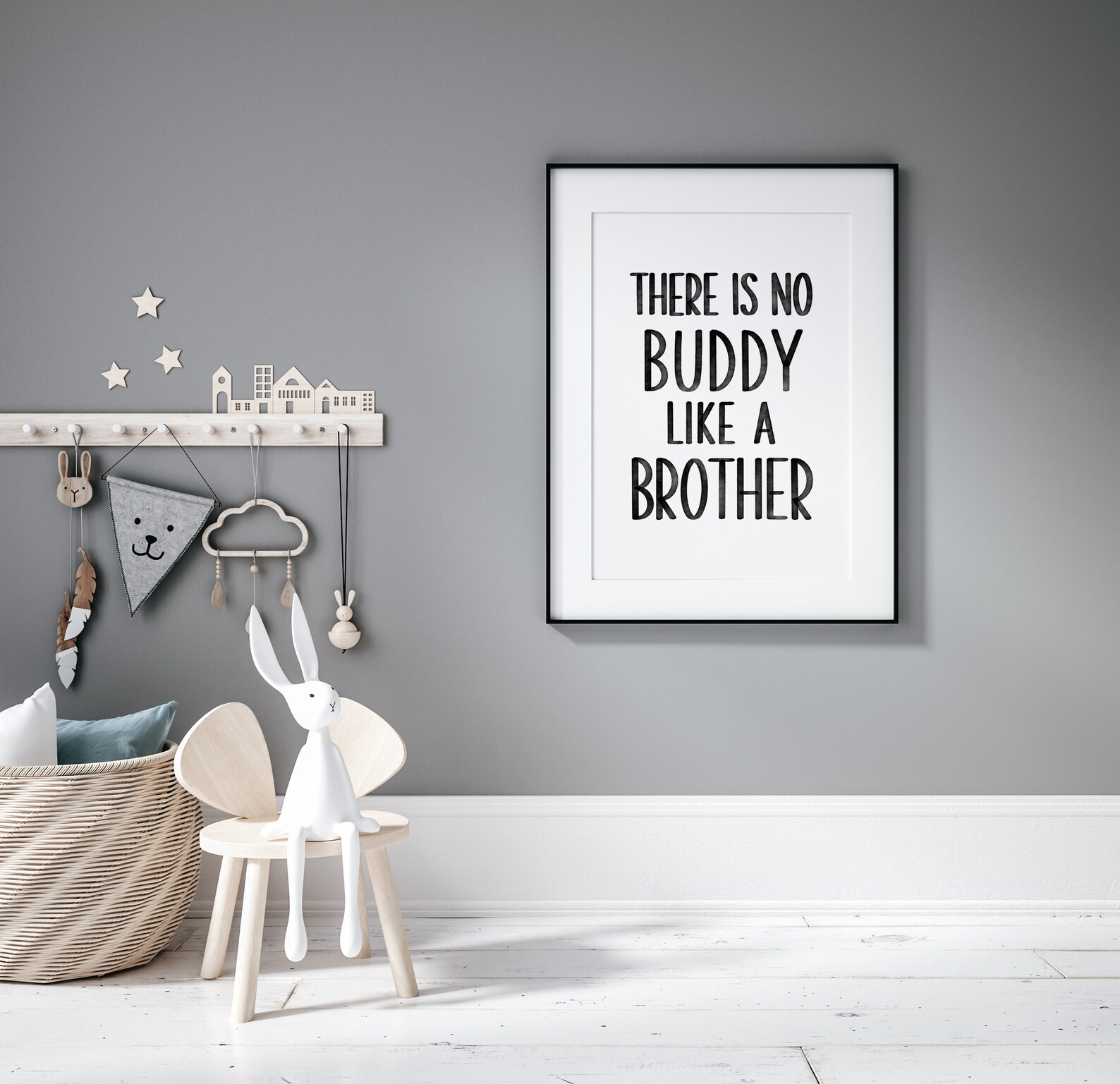 Brother Quote Print: Minimalist Boys Room Decor (digital Download) - Etsy