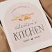 Set of 2 Custom Play Kitchen Sign, Watercolor Toy Kitchen Menu ...