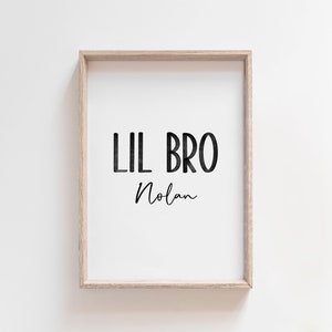 Black Watercolor Sibling Name Prints, Set of 3, Sibling Quote ...