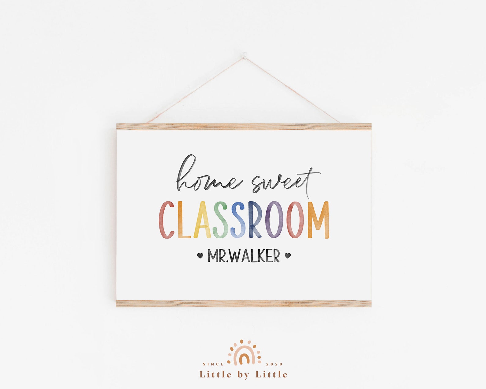 Home Sweet Classroom Sign With Teacher Name Custom Classroom | Etsy