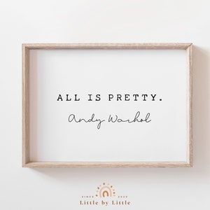 Warhol All is Pretty - Etsy