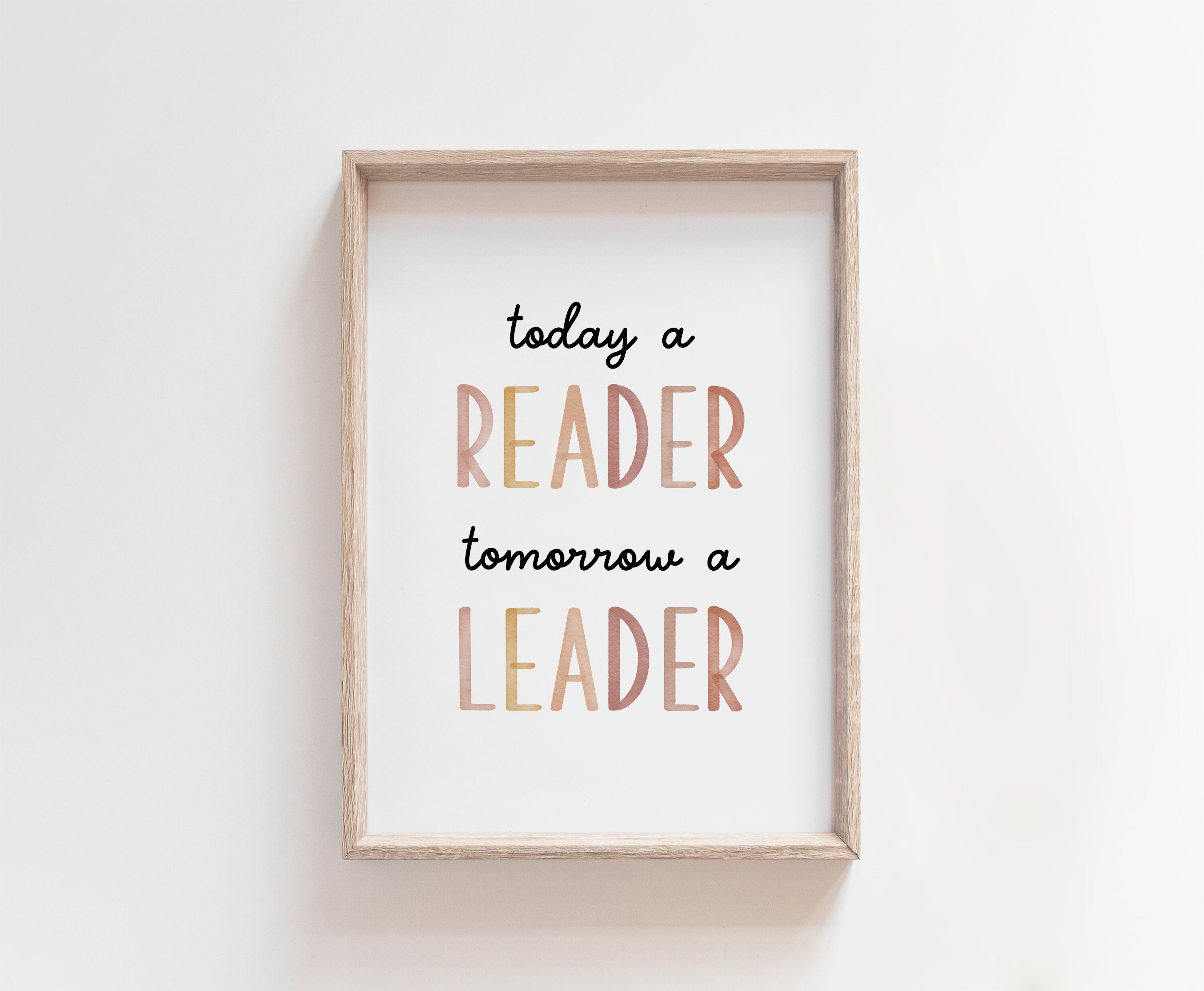 Boho Reading Corner Prints: Watercolor Classroom Decor (set of 4 ...