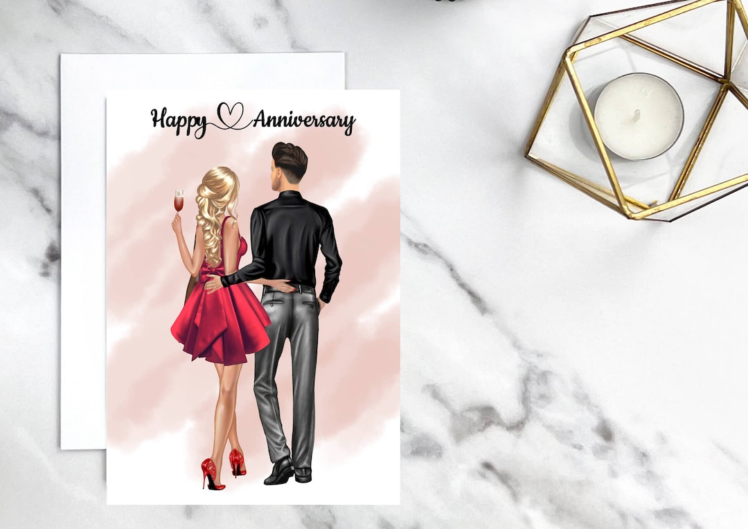Personalized Couples Greeting Card for Valentines, Anniversary and ...