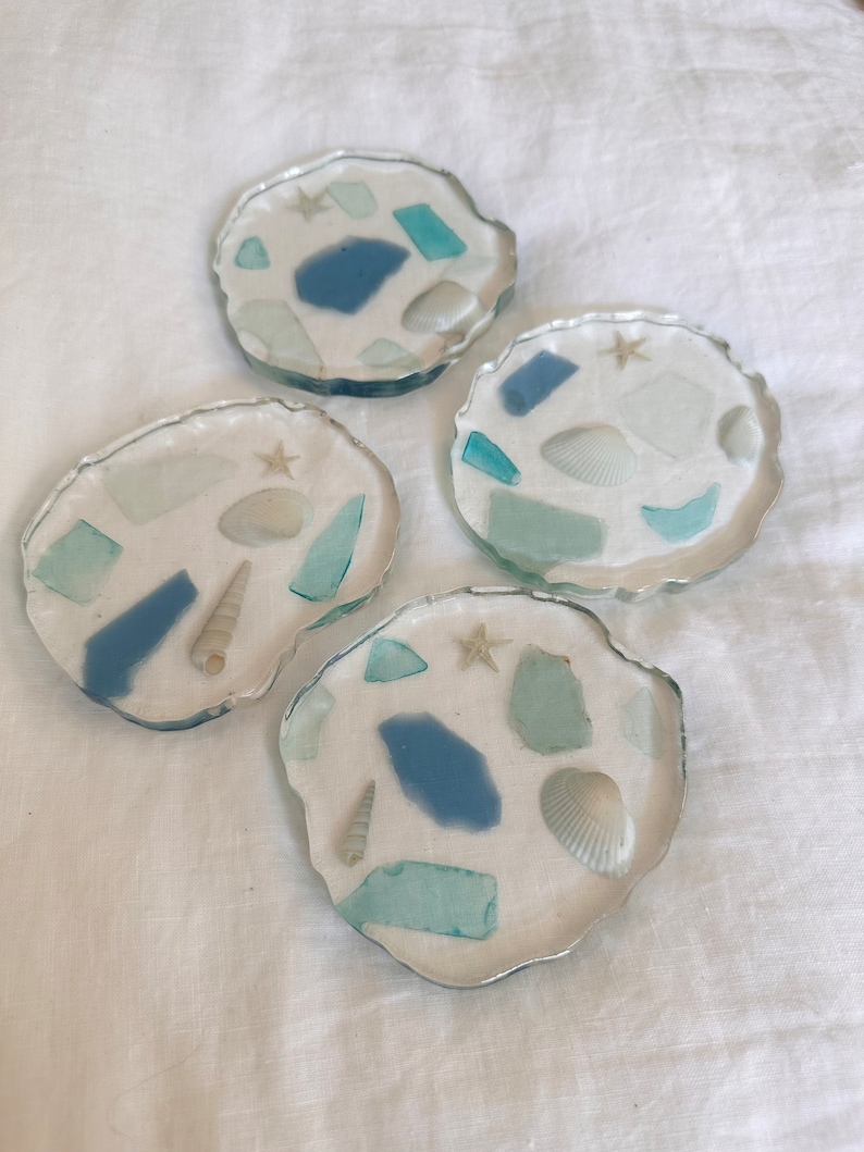 Sea Glass Coasters - Etsy