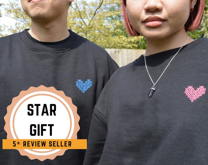 personalized embroidered jumpers handmade with by madebylauv