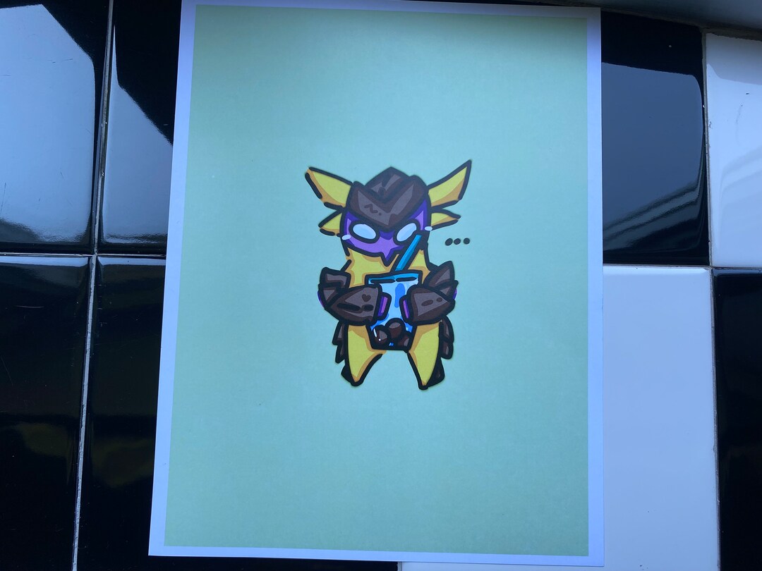 Wingman Gekko Boba Valorant Riot Gaming Poster Print Cute 11x8 Inches ...