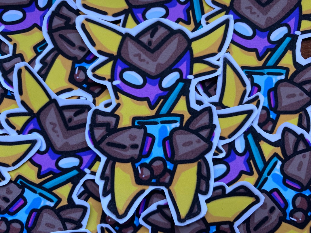 Wingman Gekko Boba Drinking Valorant Riot Games Waterproof Sticker ...