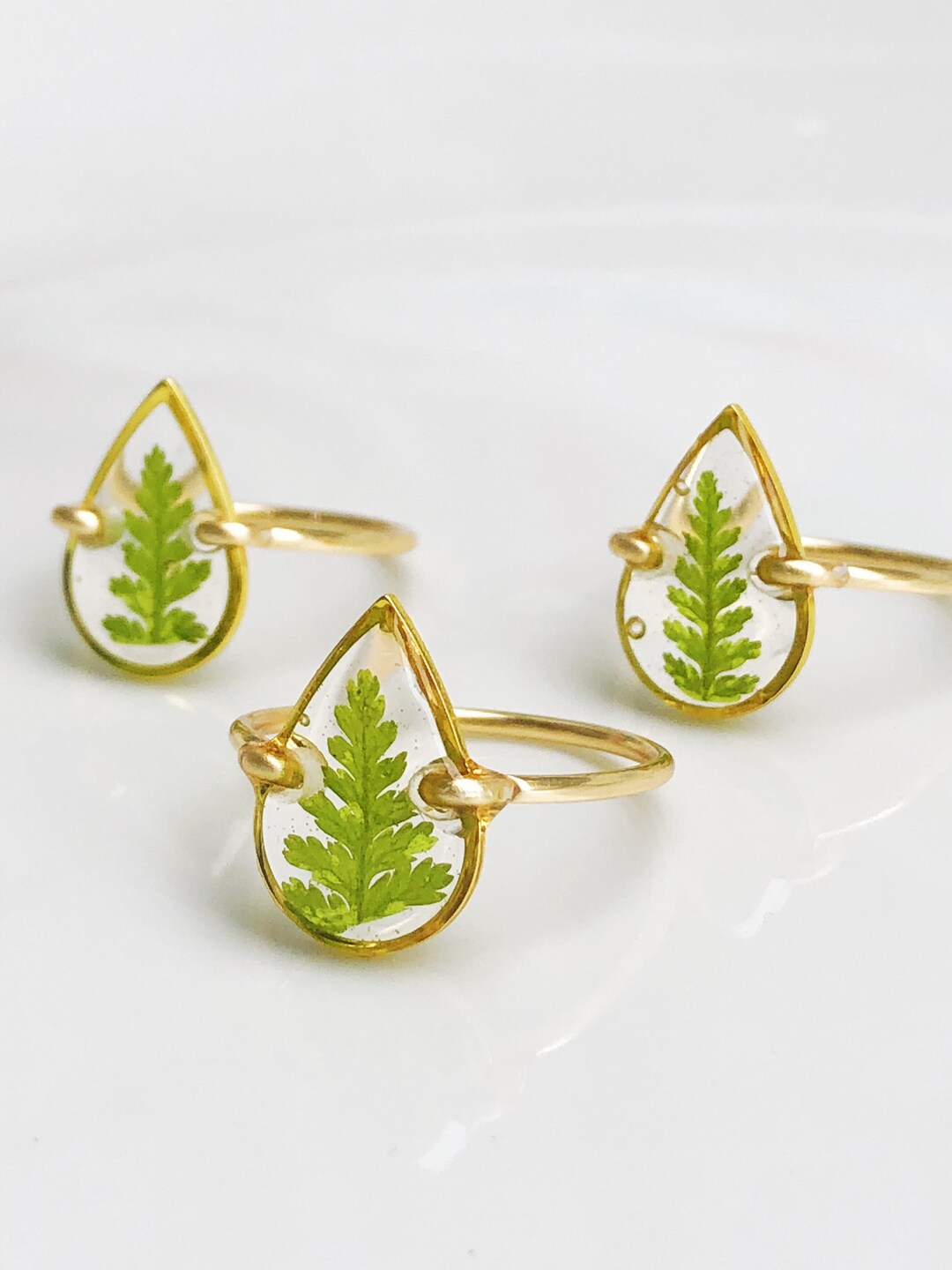Real Fern Ring - Etsy