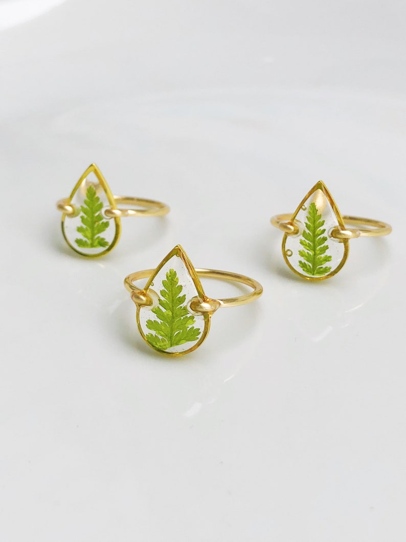 Real Fern Ring - Etsy