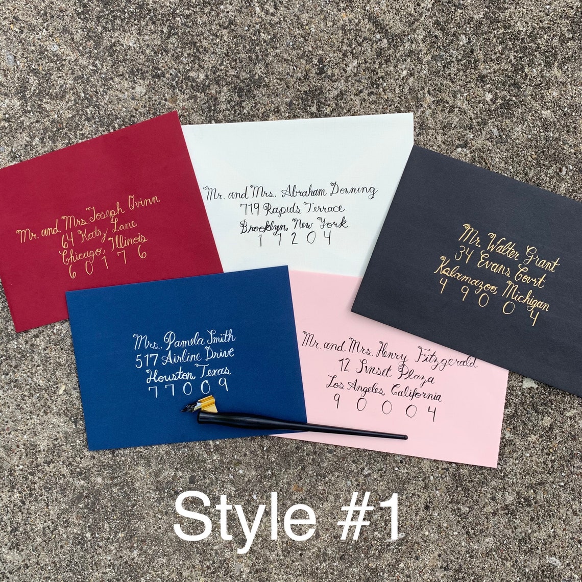 Envelope Calligraphy / Envelope Addressing / Custom Hand Calligraphy ...