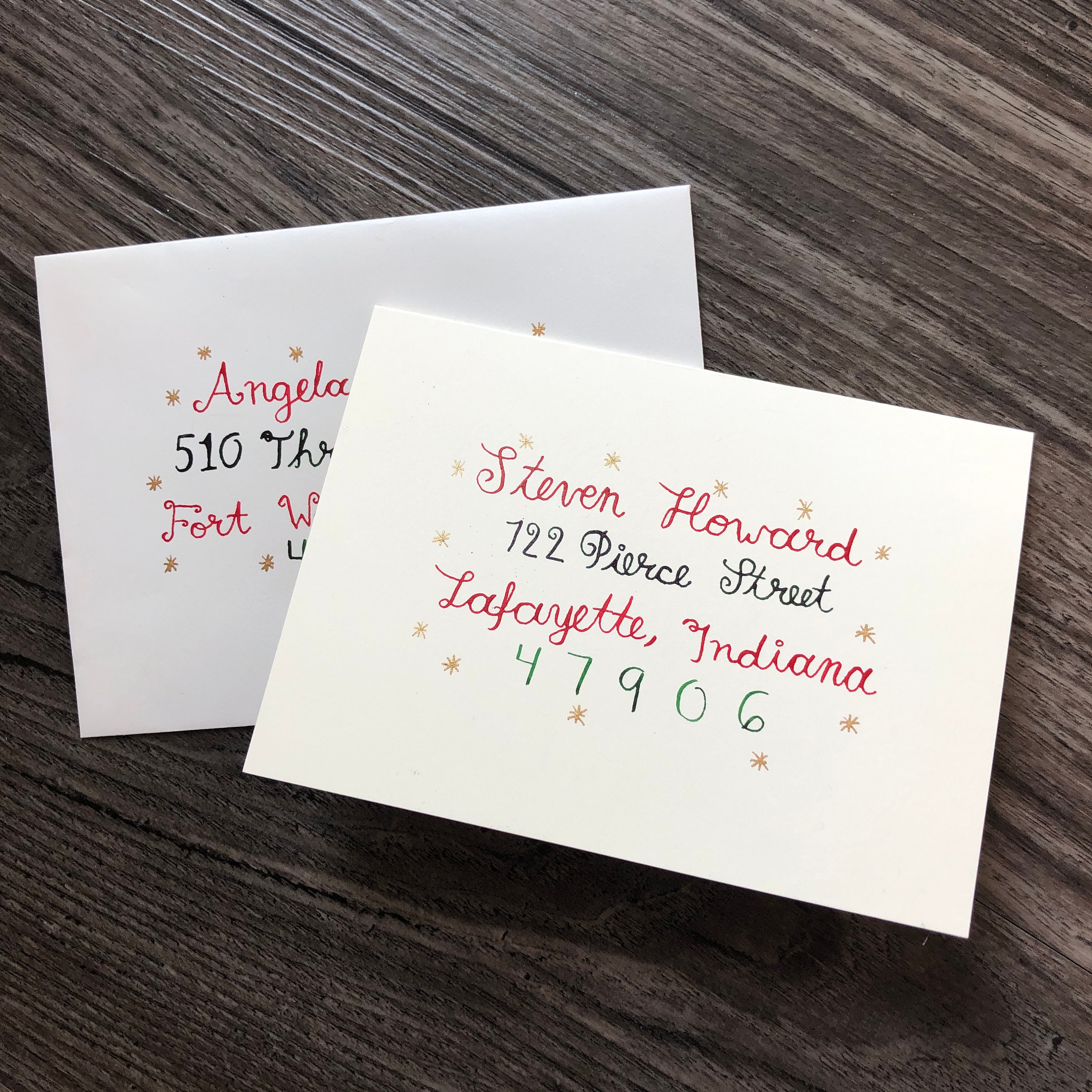 Holiday Envelope Calligraphy / Christmas Card Addressing / Custom ...