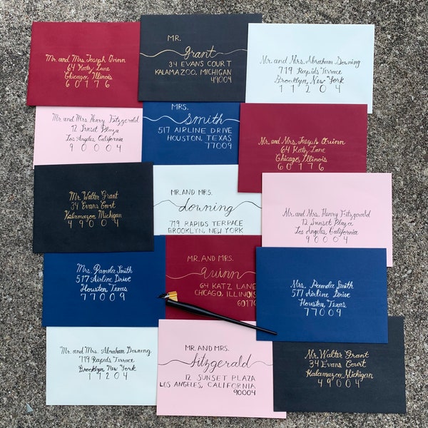Calligraphy Envelope - Etsy