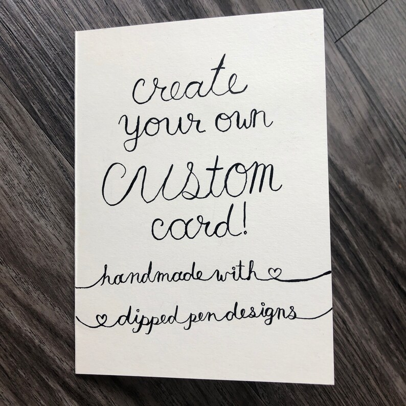 Personalized Card / Create Your Own Card / Custom Greetings Card ...