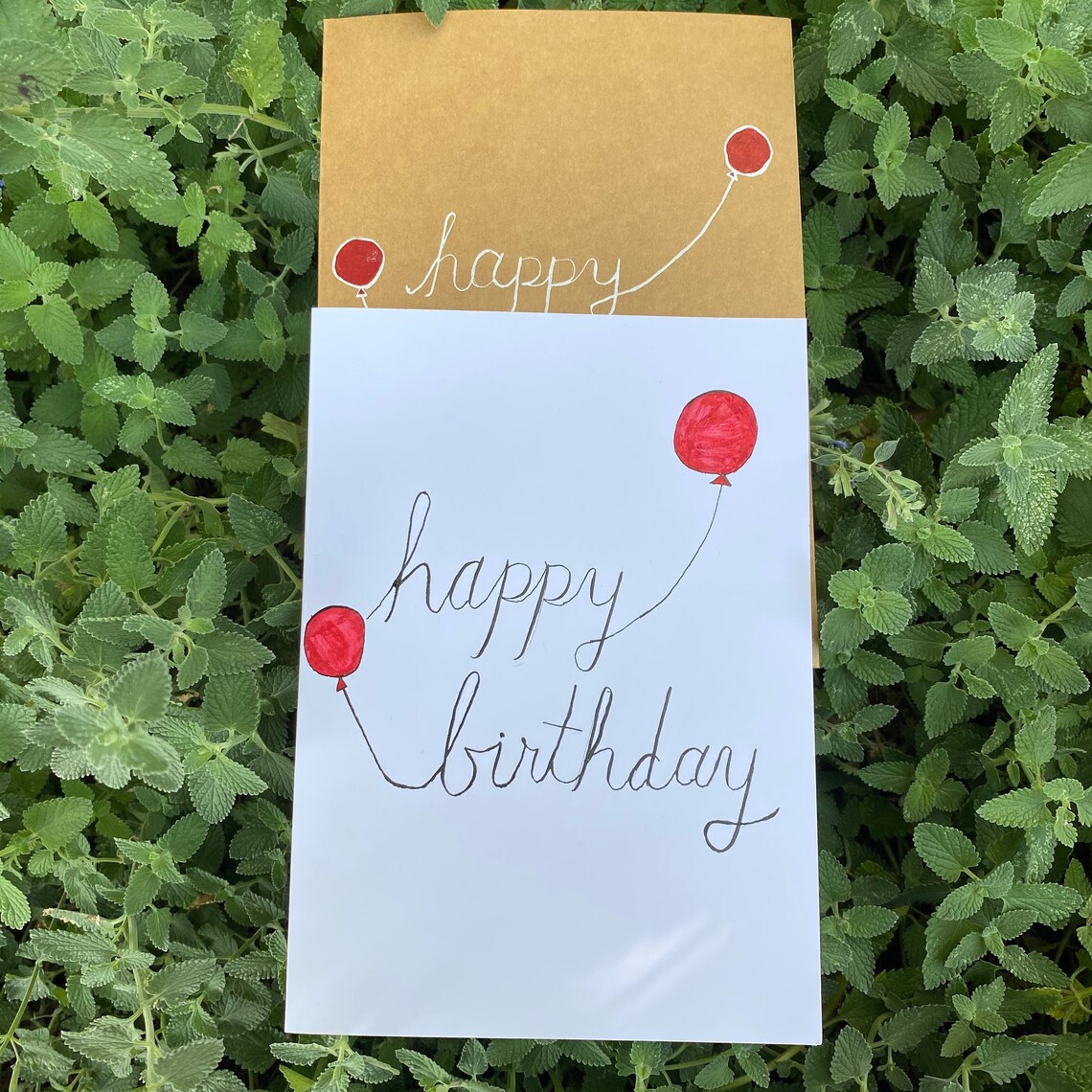 Custom Birthday Card / Handmade Happy Birthday / Simple - Etsy