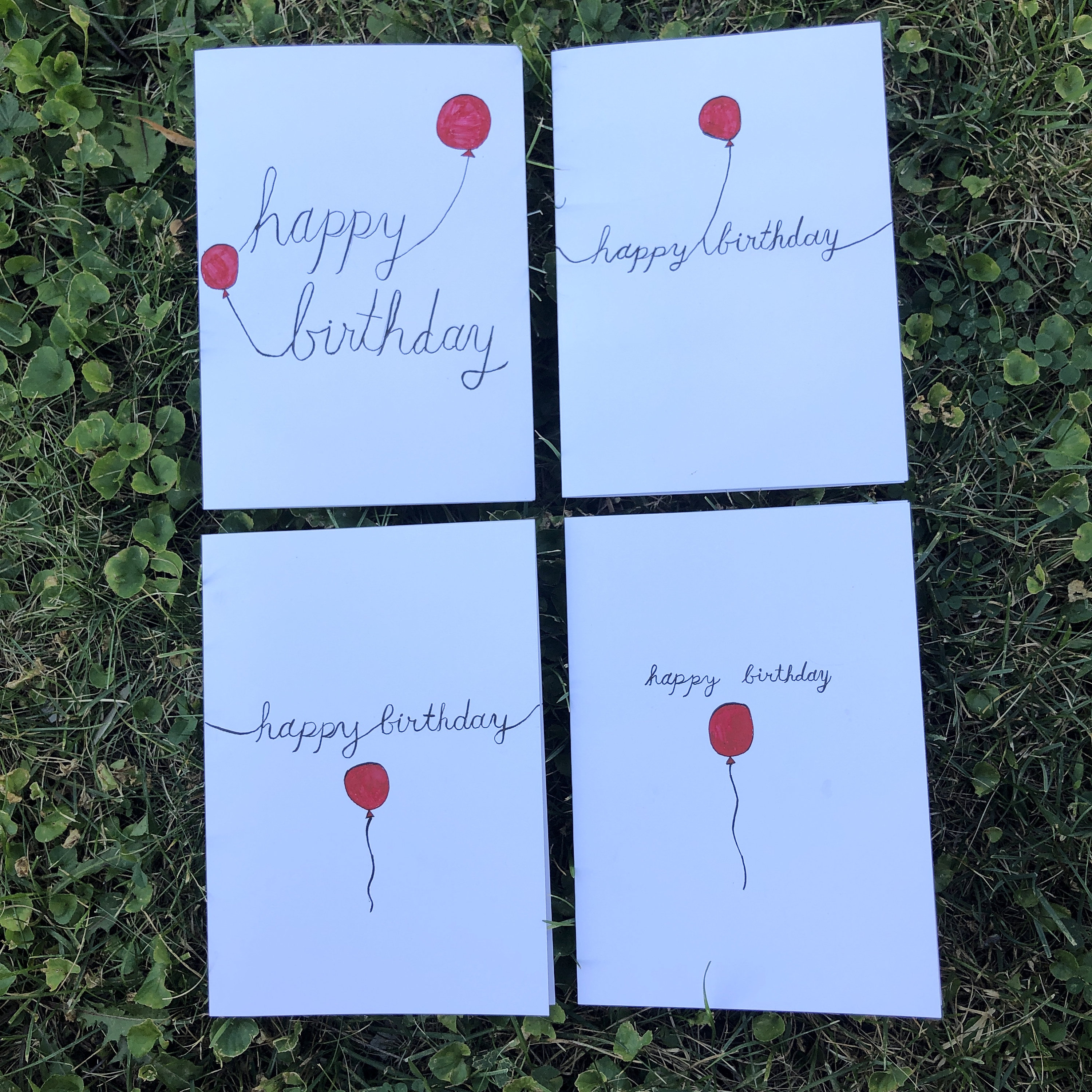 Custom Birthday Card / Handmade Happy Birthday / Simple - Etsy