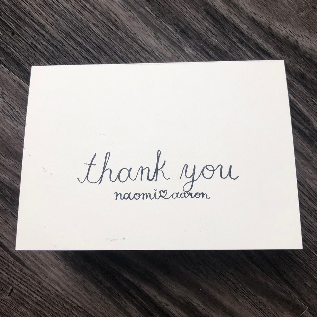 Personalized Thank You Cards / Wedding Note / Custom Thank You Cards ...