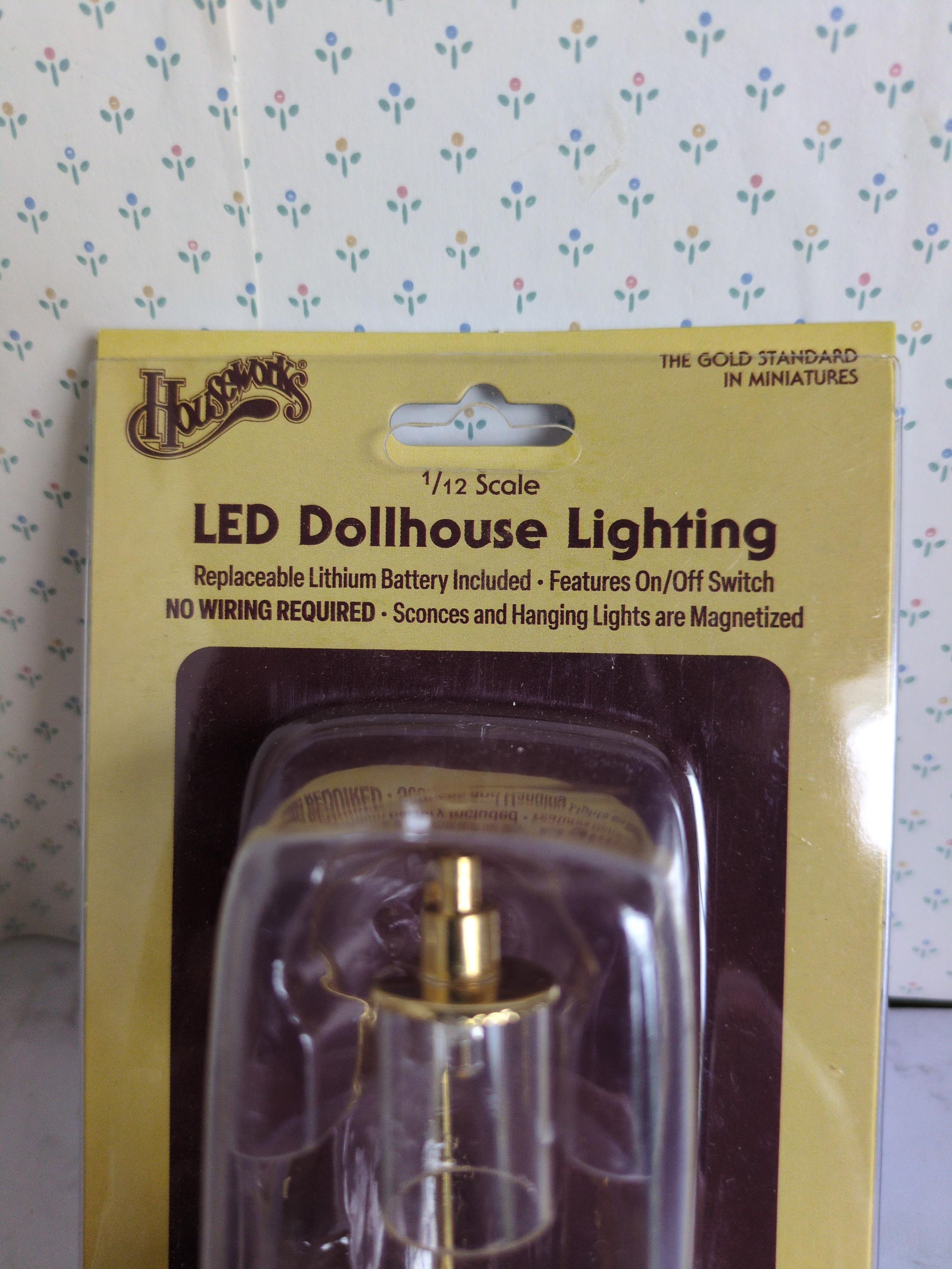 NEW LED Dollhouse Light Battery Included/1:12 Scale Miniature Lighting ...