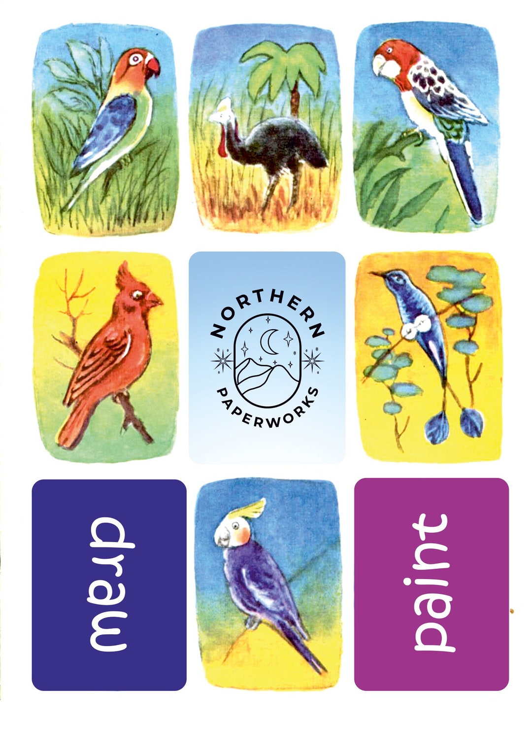 Printable Colouring Book for Kids, Birds Colouring, Coloring ...