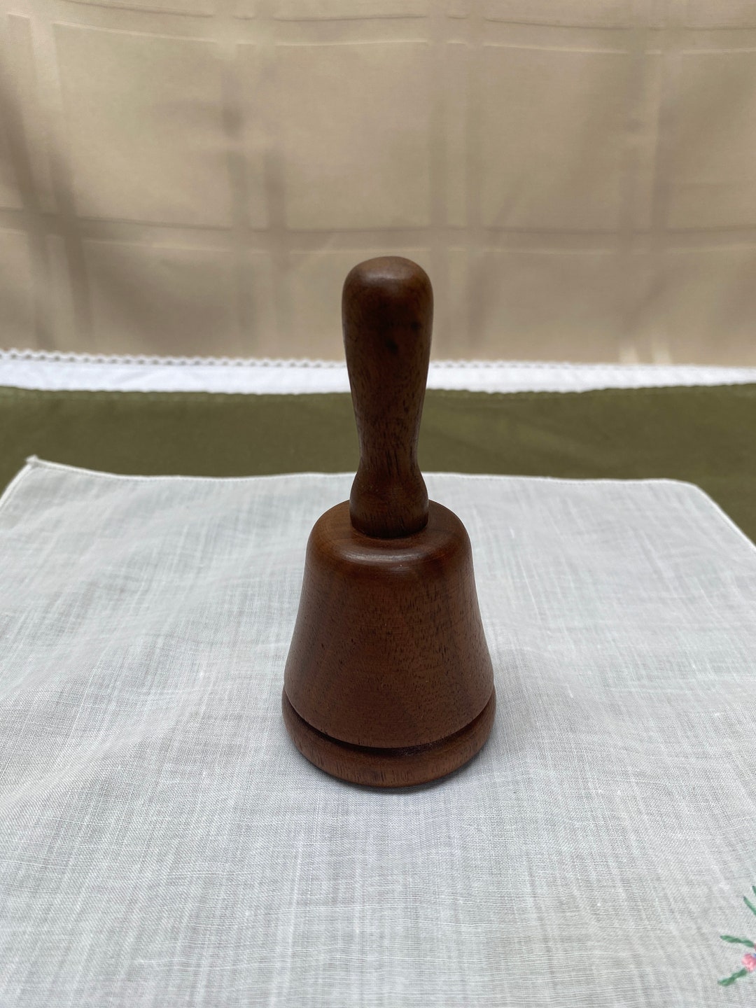 WALNUT Wood Bellminature Handmade Wood Dinner Bellcollectible ...