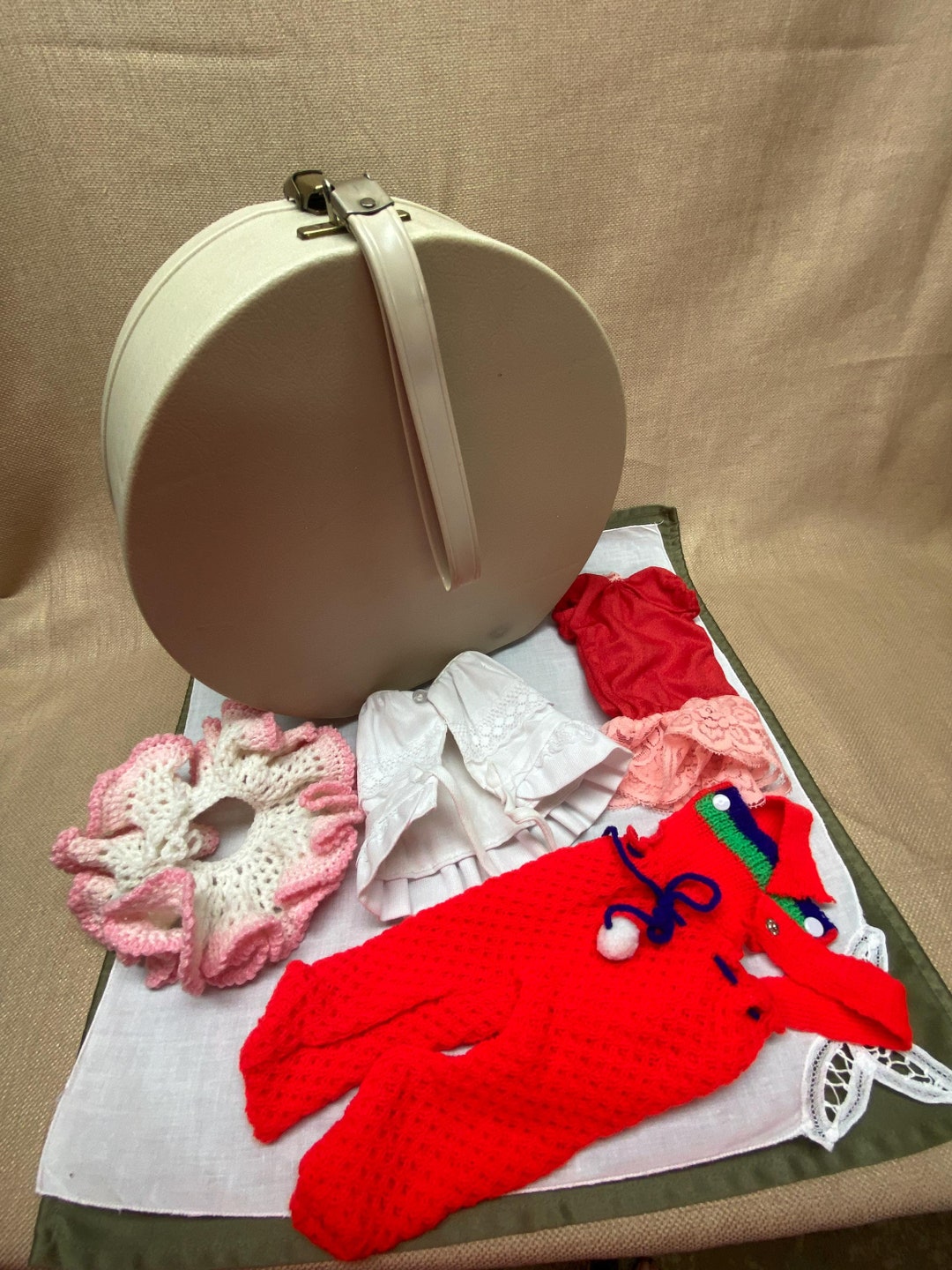 Vintage DOLL CLOTHES in Carrying Casepretend Play Stuffed Animals and ...