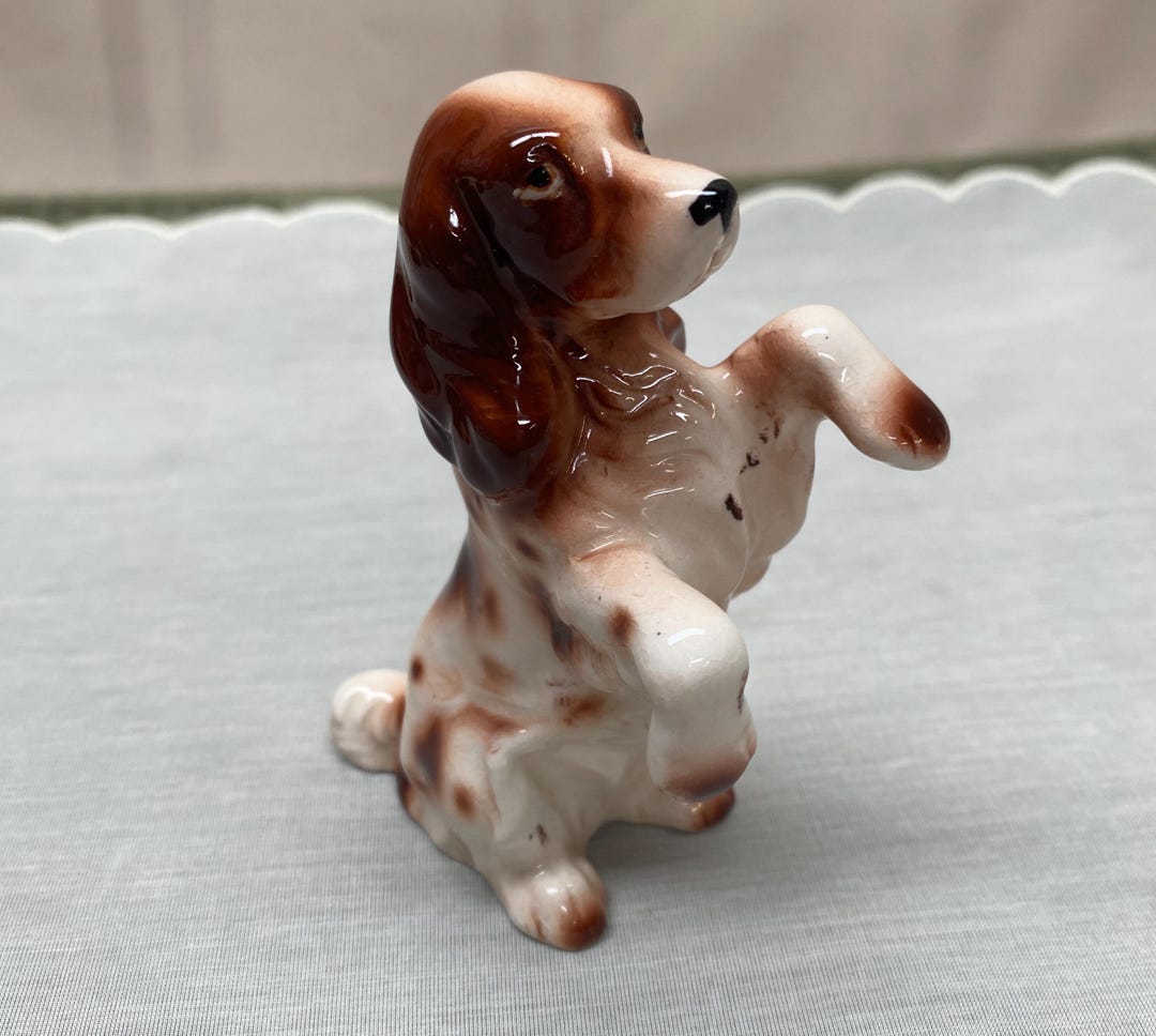 Vintage Cocker Spaniel Figurine: Whimsical China Dog Collectible - Etsy
