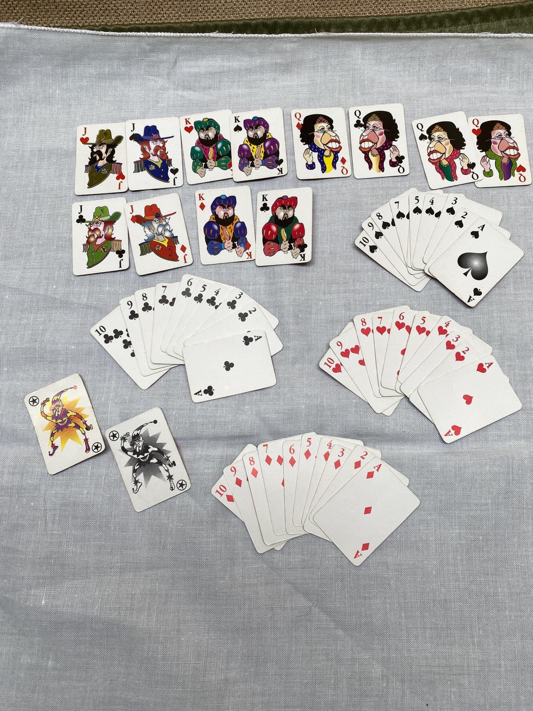 Miniature Deck of Cards Complete Set Dollhouse or Shadow Box Playing ...