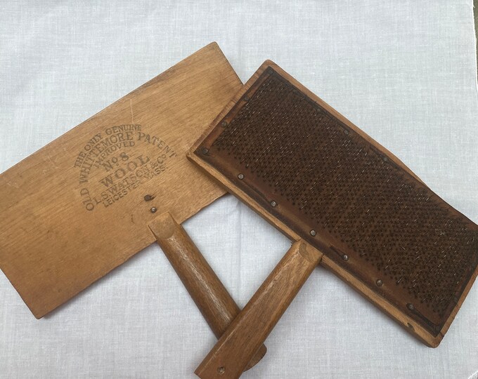 WOOL Wood Sheep Combs|old Whittemore Patent No 8 Pair of Sheep Combos ...