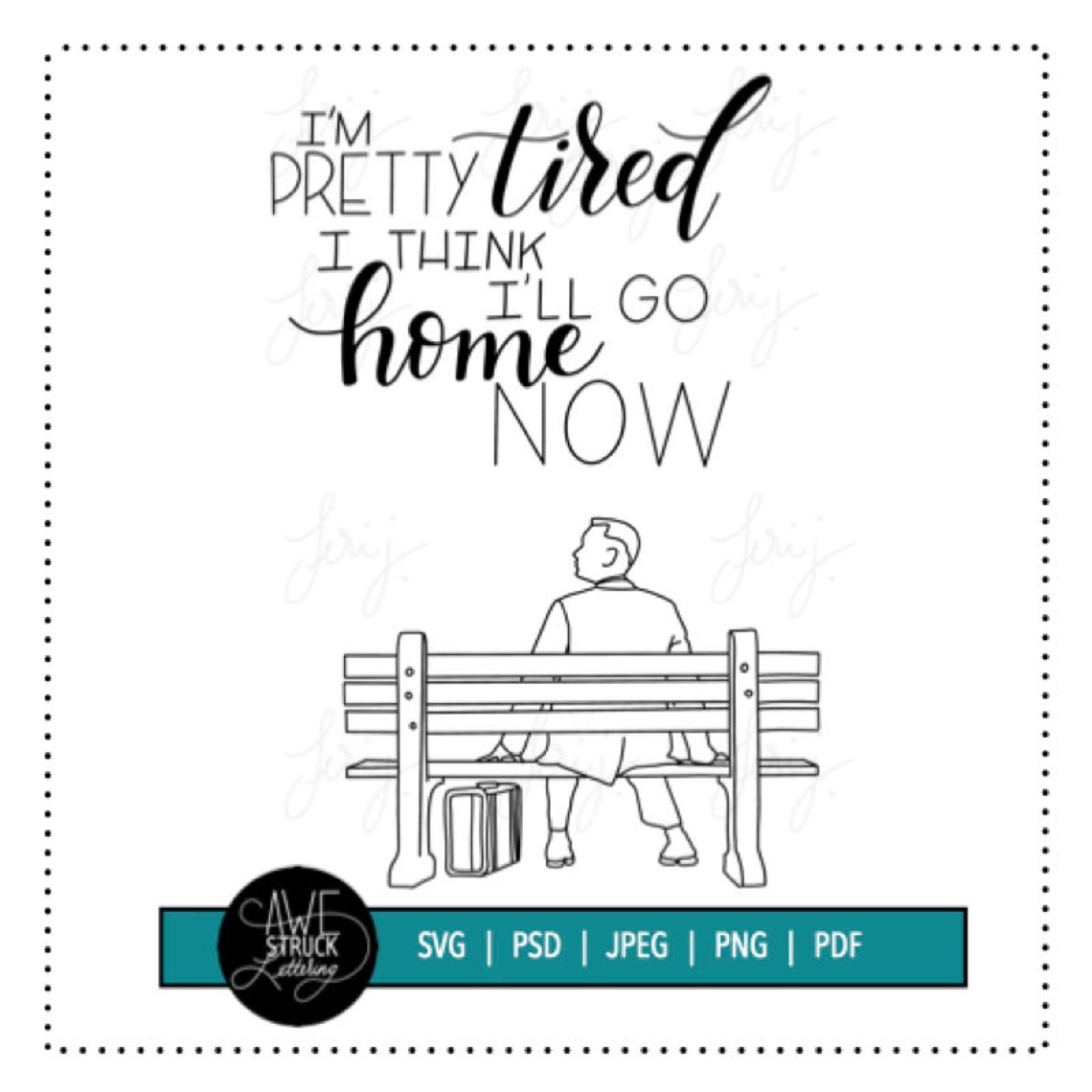 Forest Gump - (movies,tv) SVG Cut File, Svg, Handlettered Svg ...