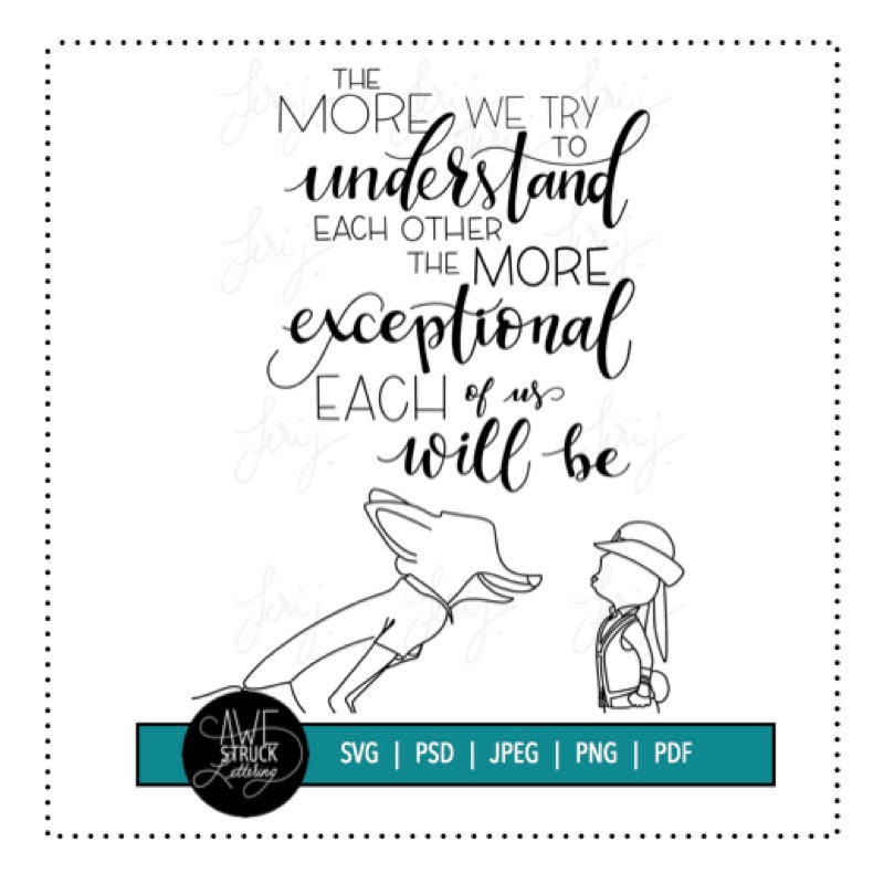 Zootopia - (movies,tv) SVG Cut File, Svg, Handlettered Svg, Sublimation ...