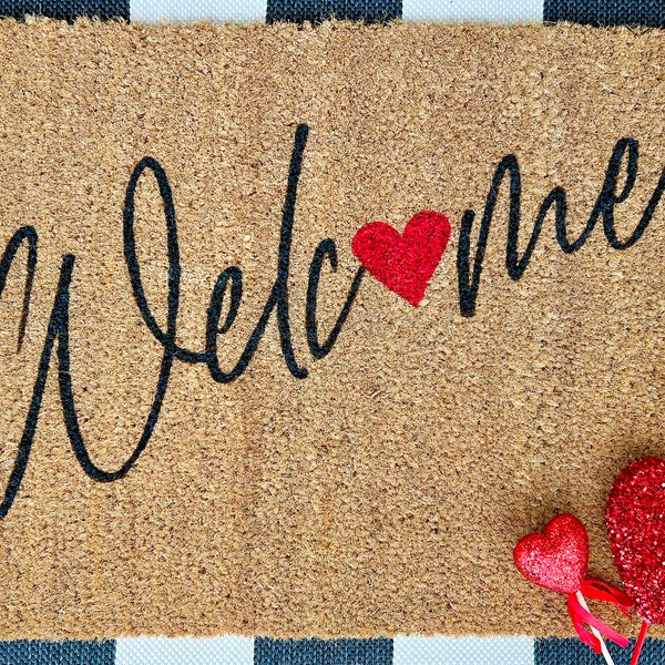 Heart Doormat - Etsy