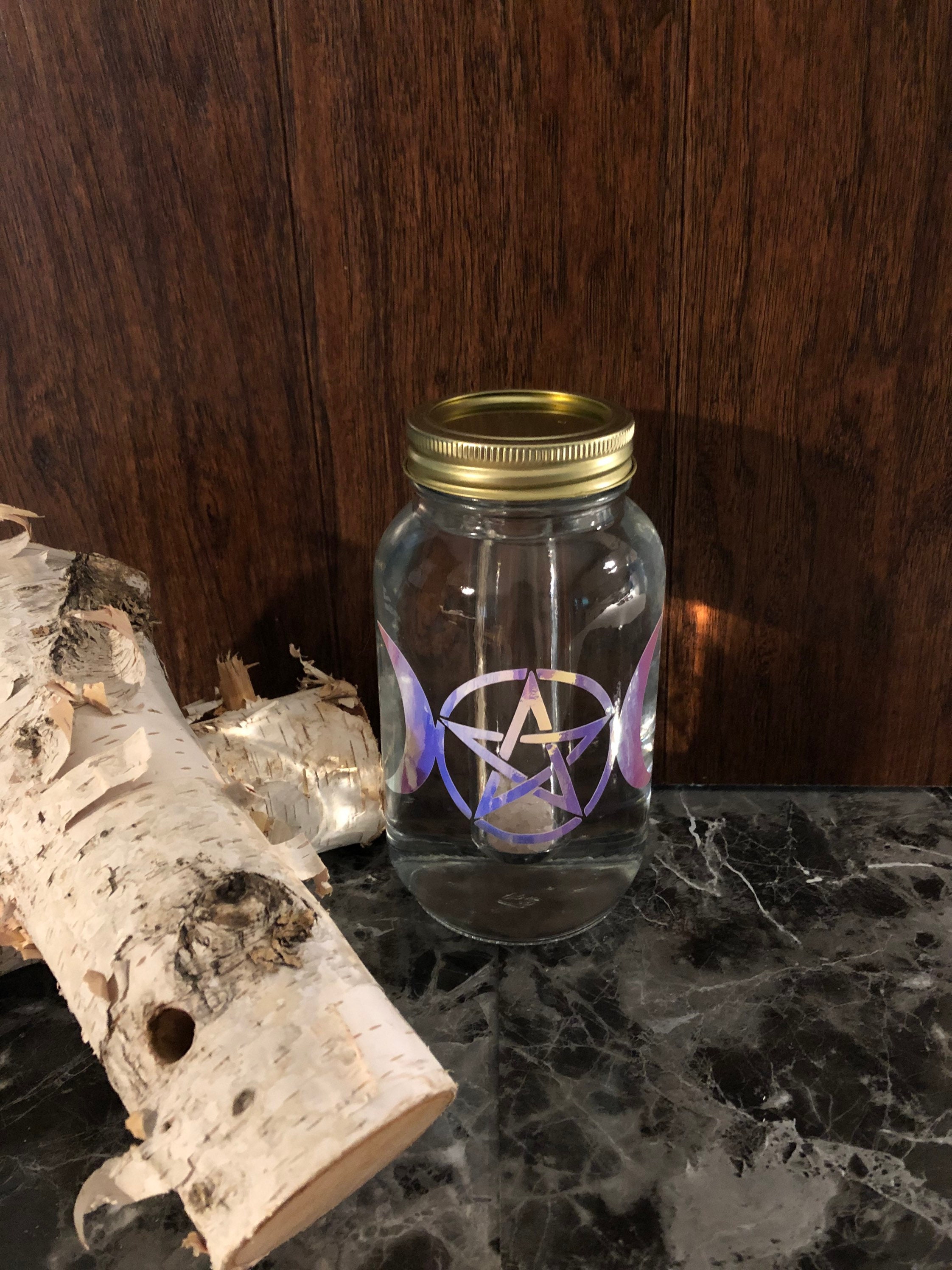 Moon Water Jar Gemstone Infusion Jar Moon Water Vessel | Etsy