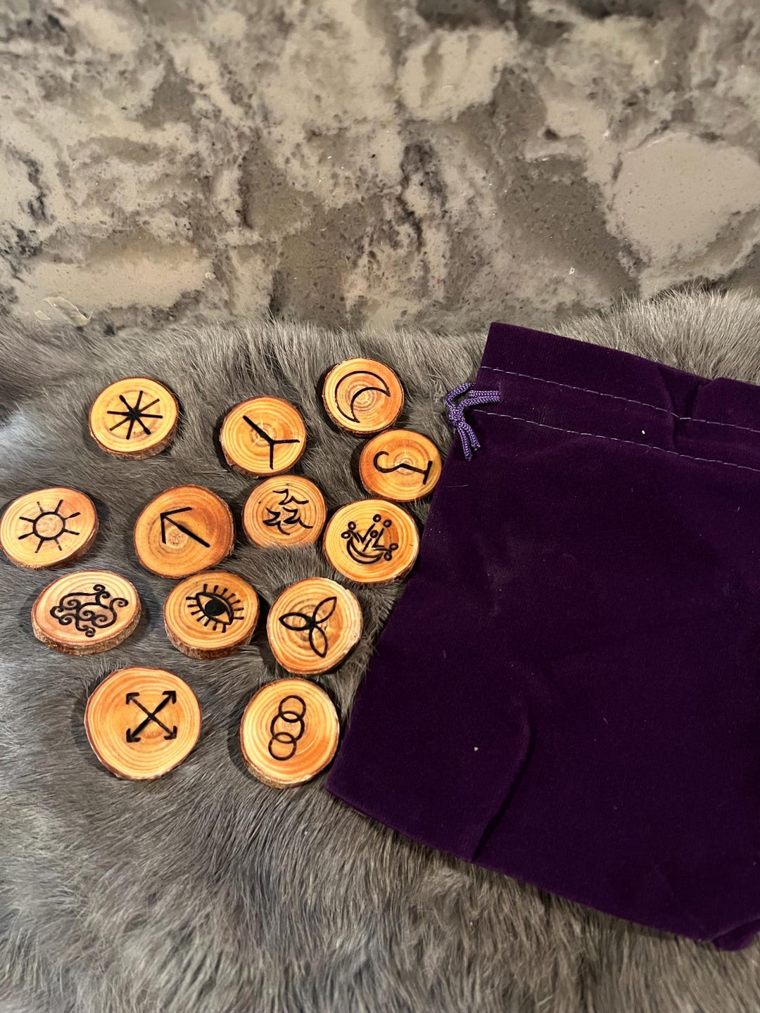 Wooden Witch Rune Set - Wooden Runes - Witch Runes - Divination ...