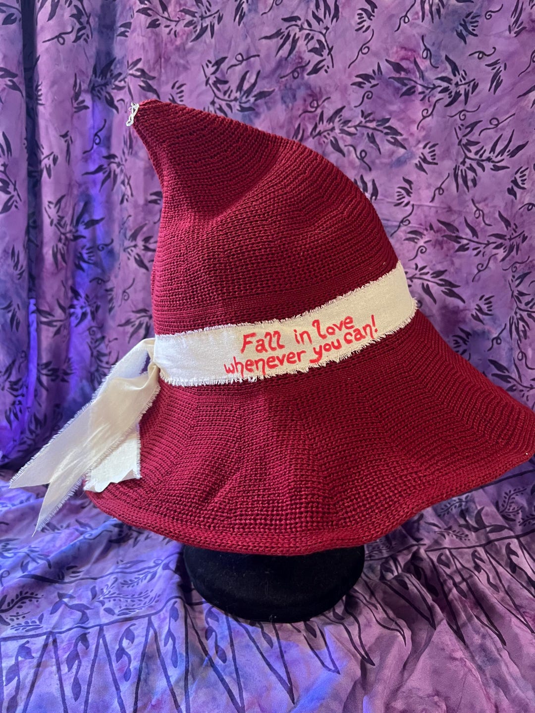 Witch Hat - Witch’s Hat - Practical Magic Hat - Practical Magic - Red ...