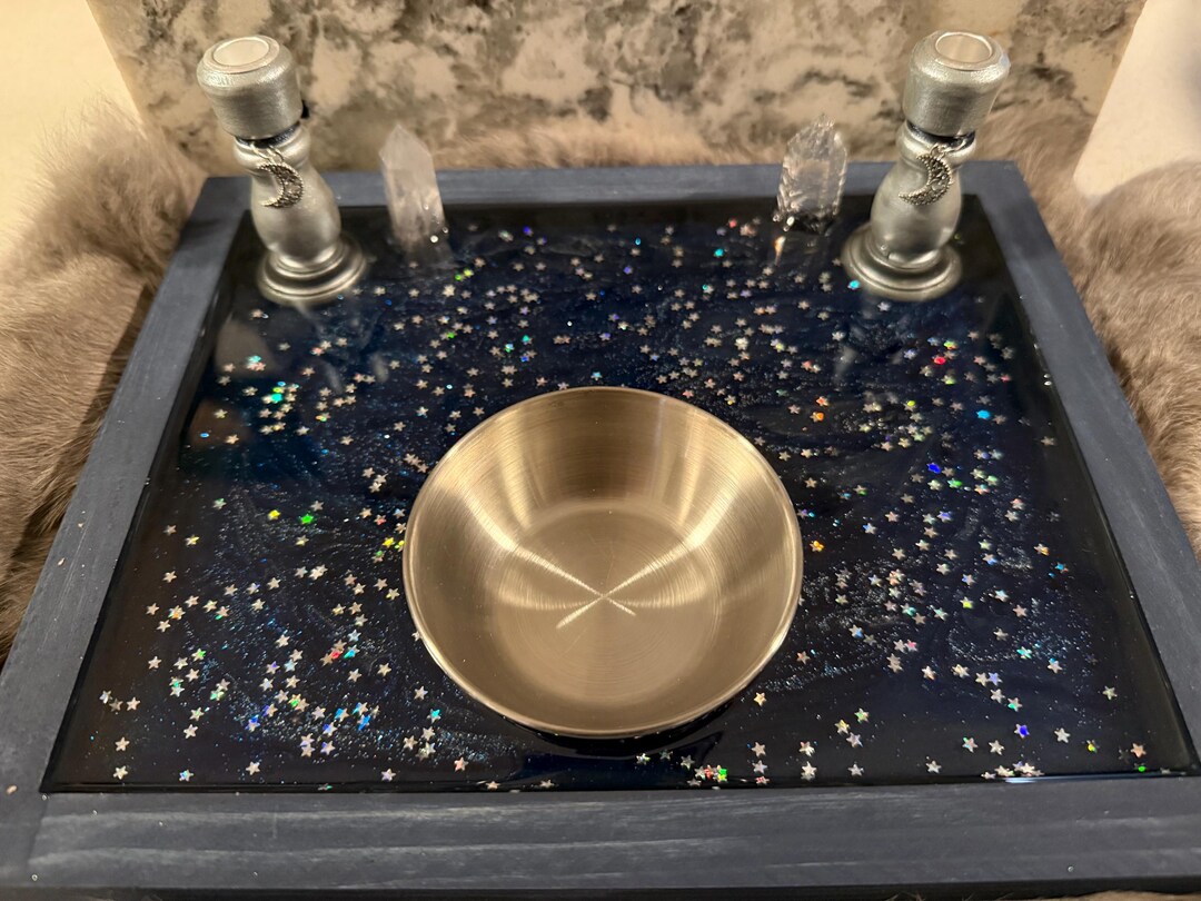 Yule Altar Tray: Longest Night Altar Set One of A Kind - Etsy