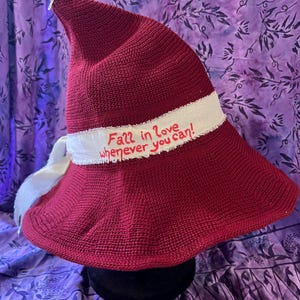 Witch Hat - Witch’s Hat - Practical Magic Hat - Practical Magic - Red ...