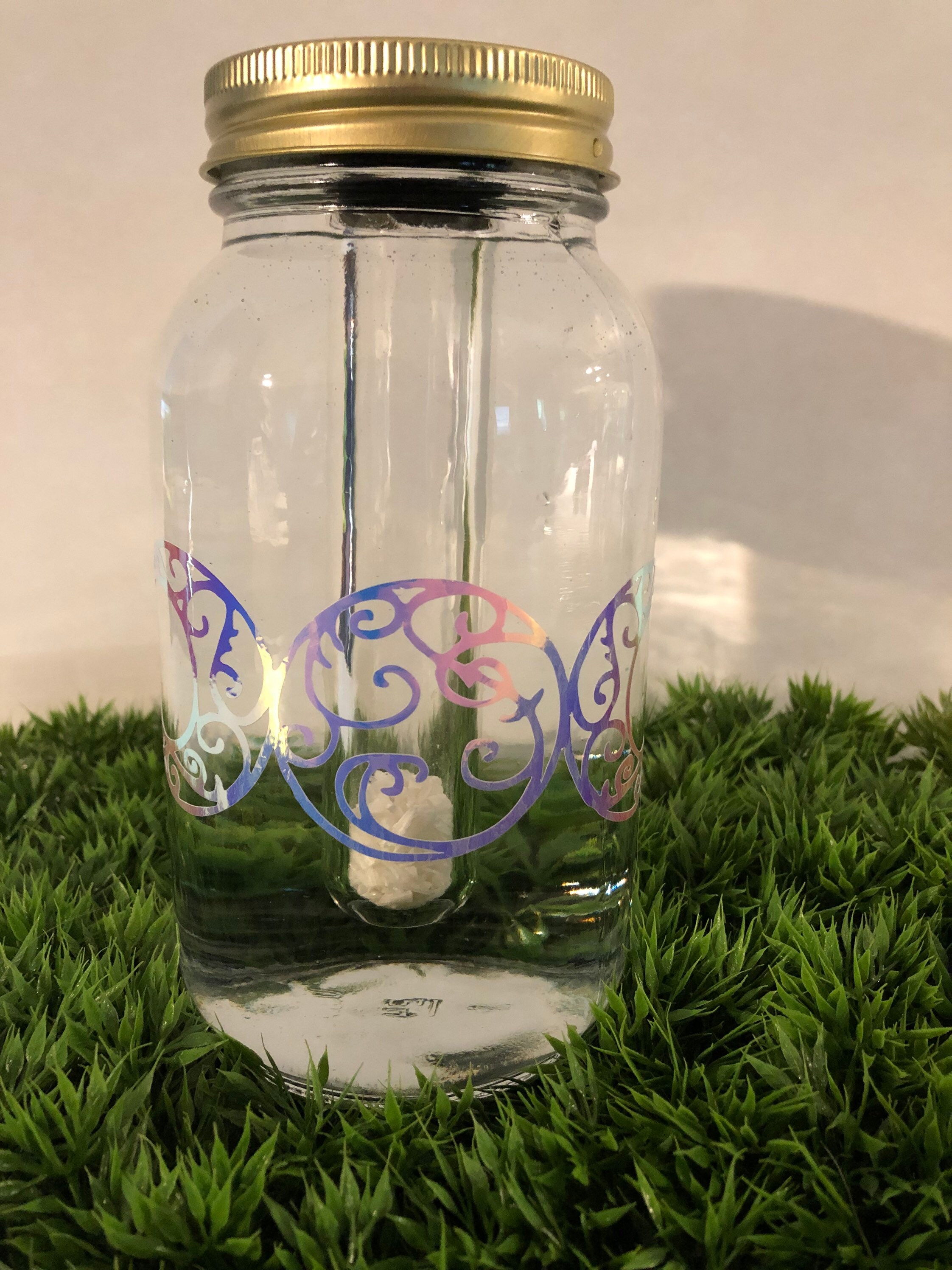 Moon Water Jar Gemstone Infusion Jar Moon Water Vessel | Etsy