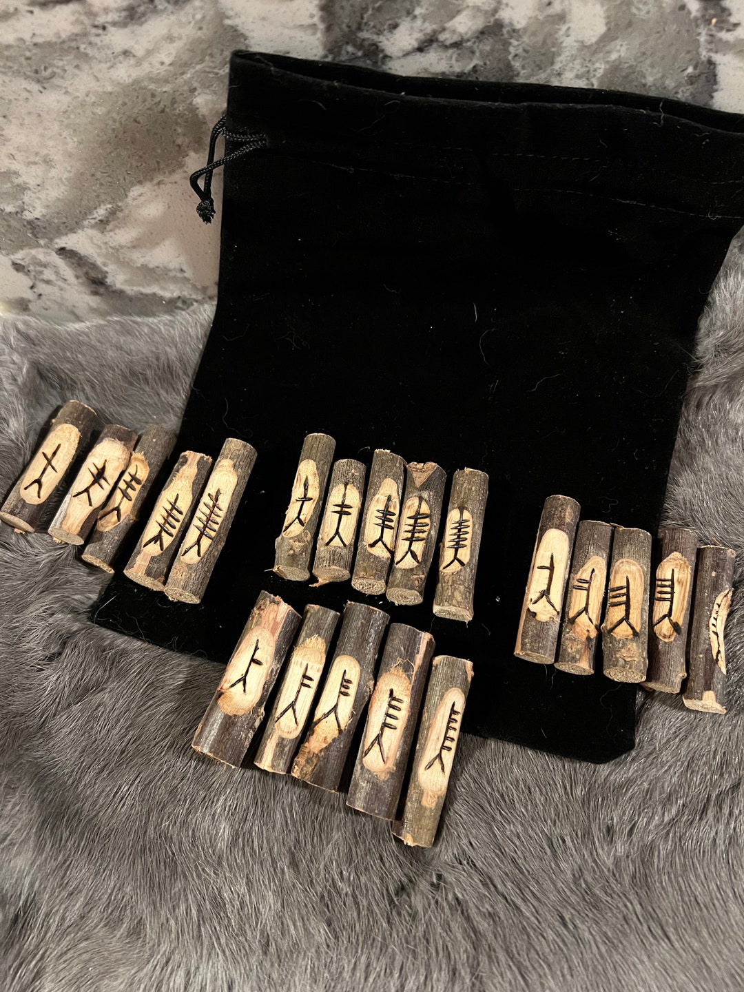 Celtic Ogham - Ogham Set - Full Ogham Set - Celtic Witch - Druid ...