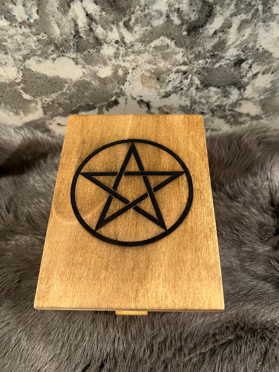 Altar Box Pentacle Altar Box Stocked Altar Box Box for Altar Wood Box ...