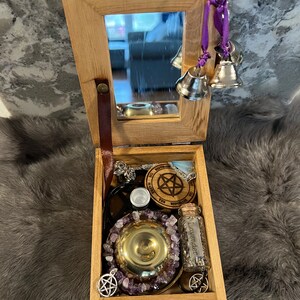 Altar Box - Pentacle Altar Box - Stocked Altar Box - Box for Altar ...