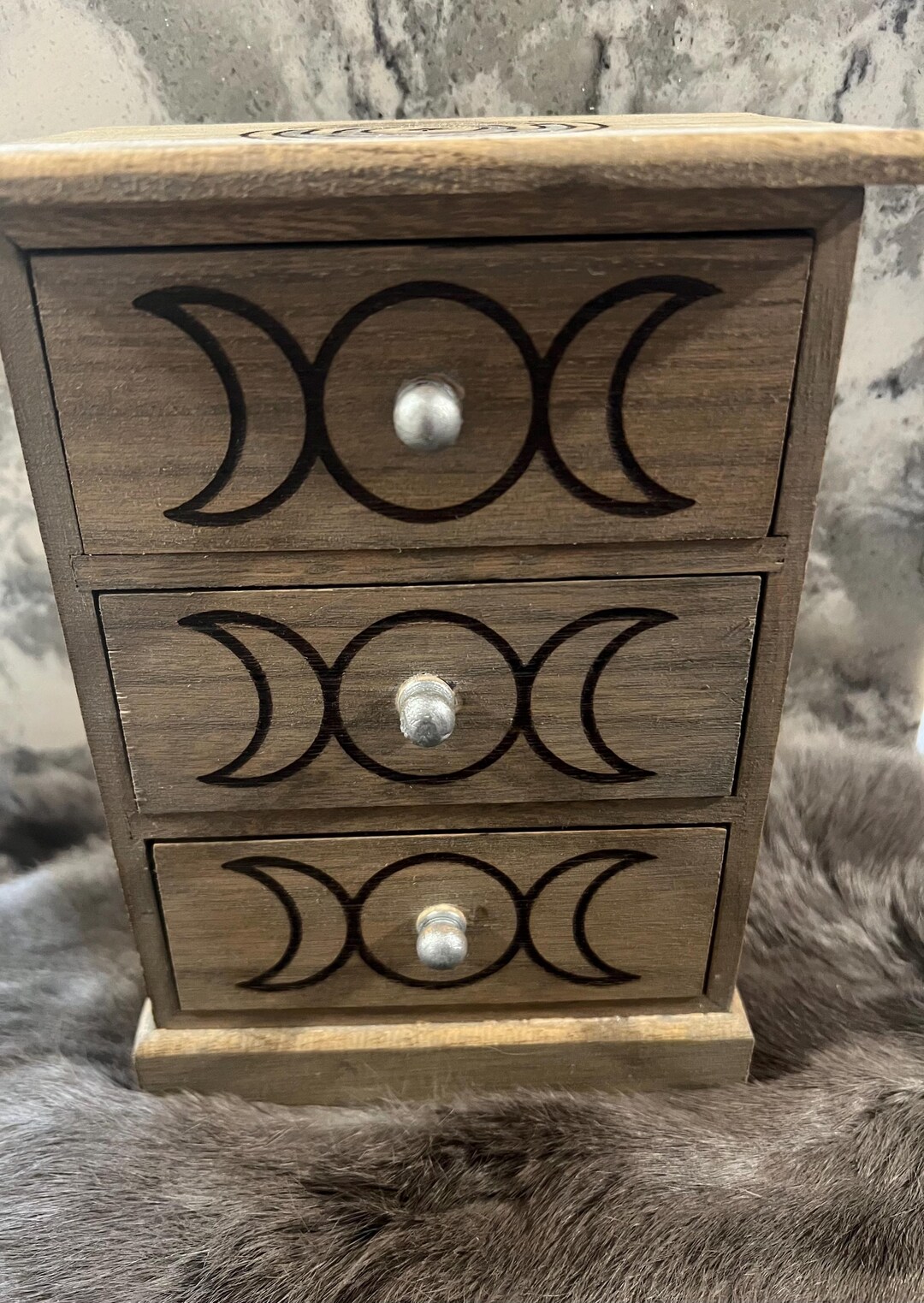 Altar Box - Hecate Altar Box - Wood Altar Box - Box for Altar - Wood ...