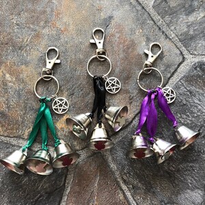Mini Witch Bell Keychain - Witch Bell - Keychain - Protection ...