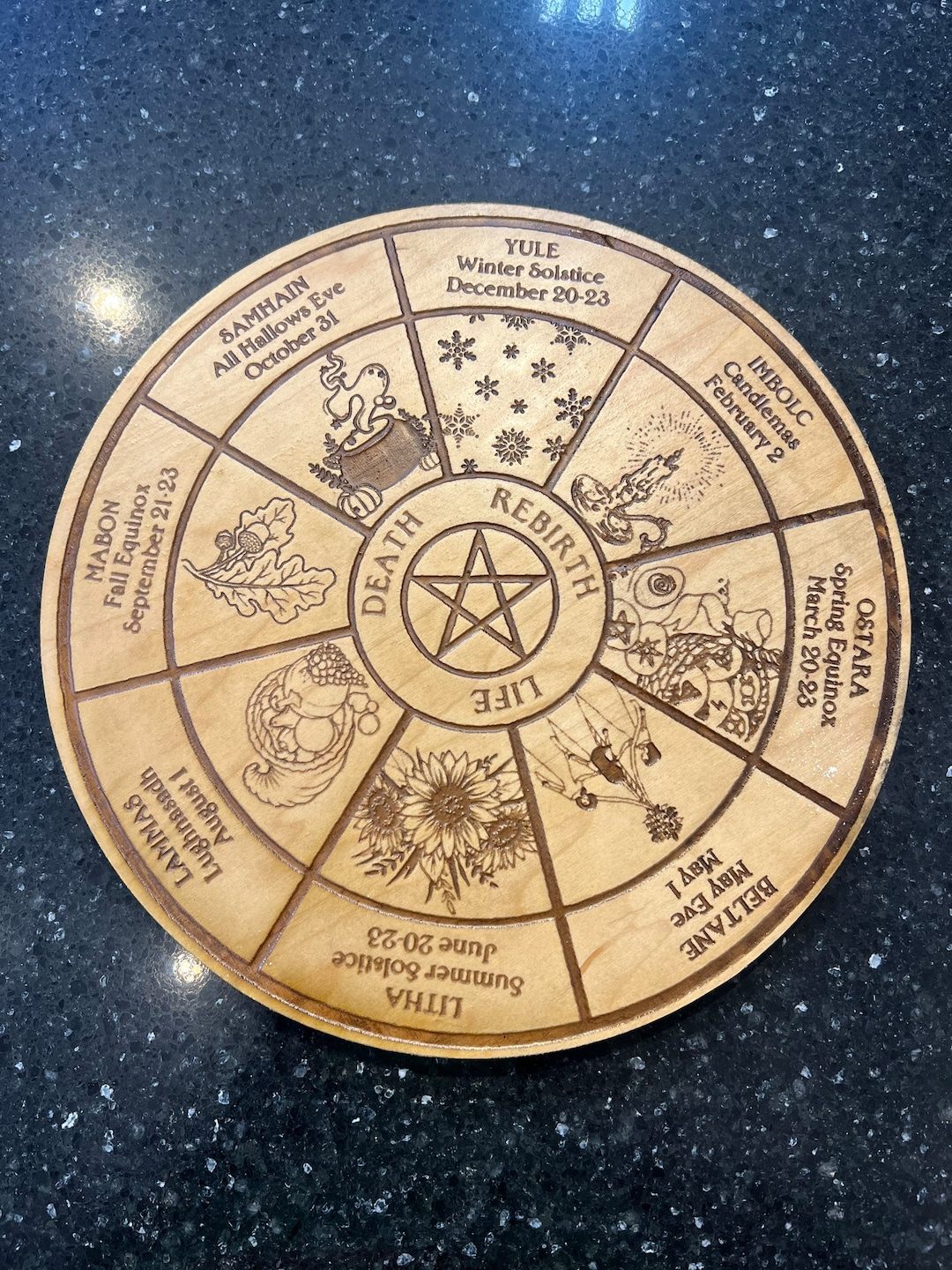 Custom Wheel of the Year - Sabbat - Wheel of the Year - Pagan Calendar ...